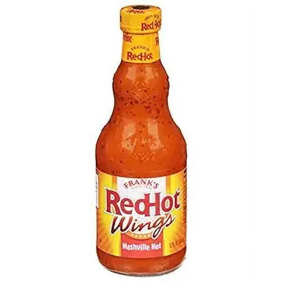 Frank's RedHot Nashville Hot Wings Sauce, 12 fl oz - Walmart.com
