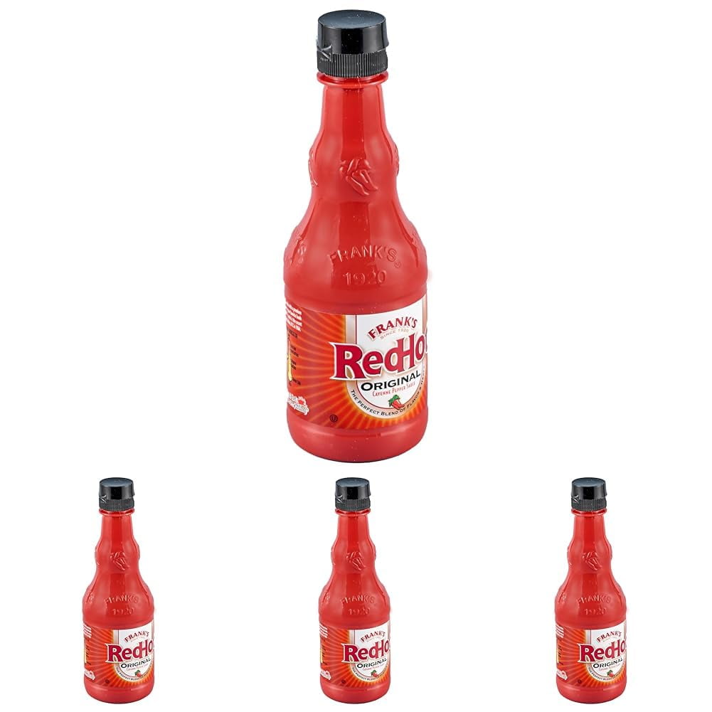 Frank's RedHot Original Hot Sauce, Plastic Bottle, 12 fl oz (Pack of 4 ...