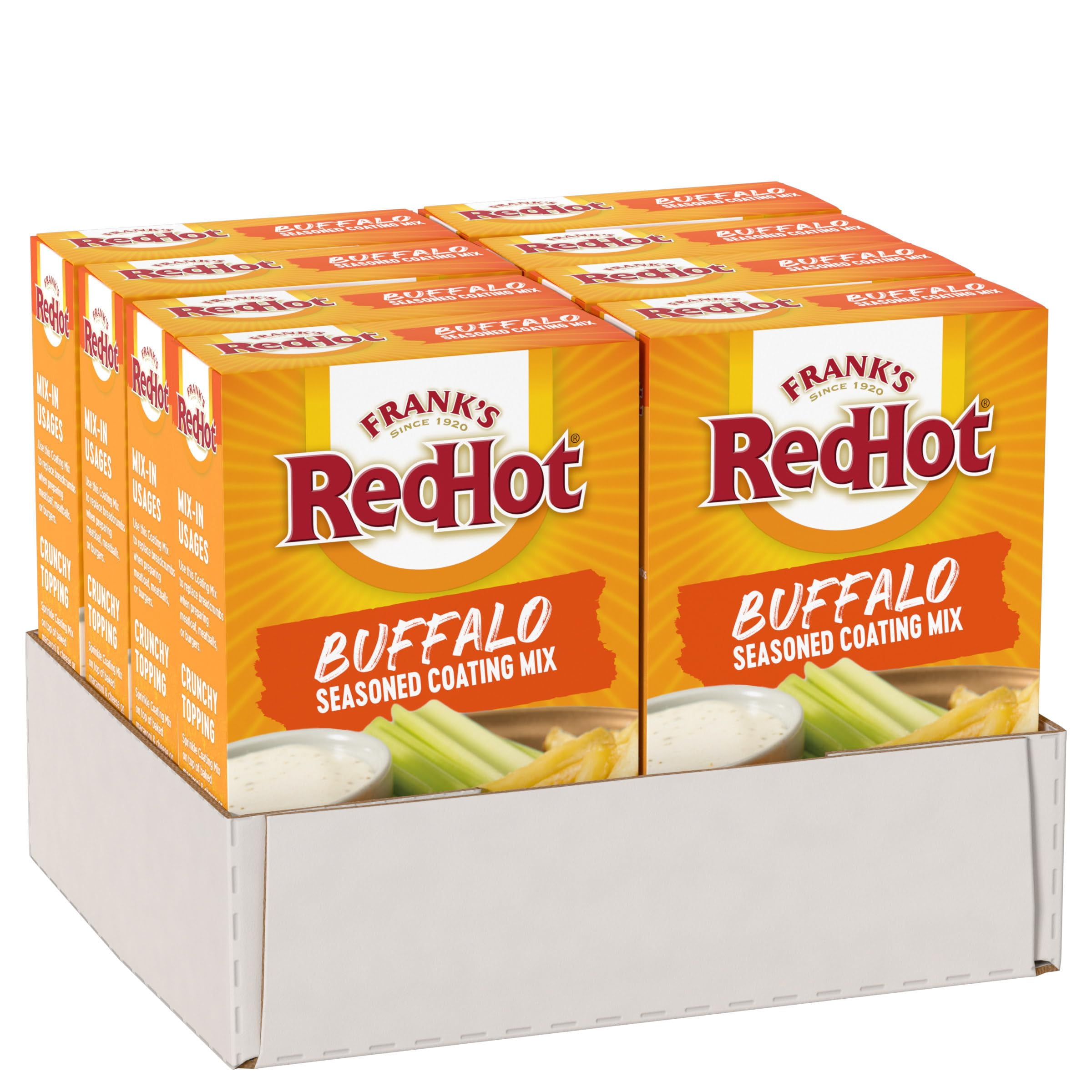 Frank's RedHot Seasoned Coating Mix, Buffalo, BSL1 A Crunchy Topping ...