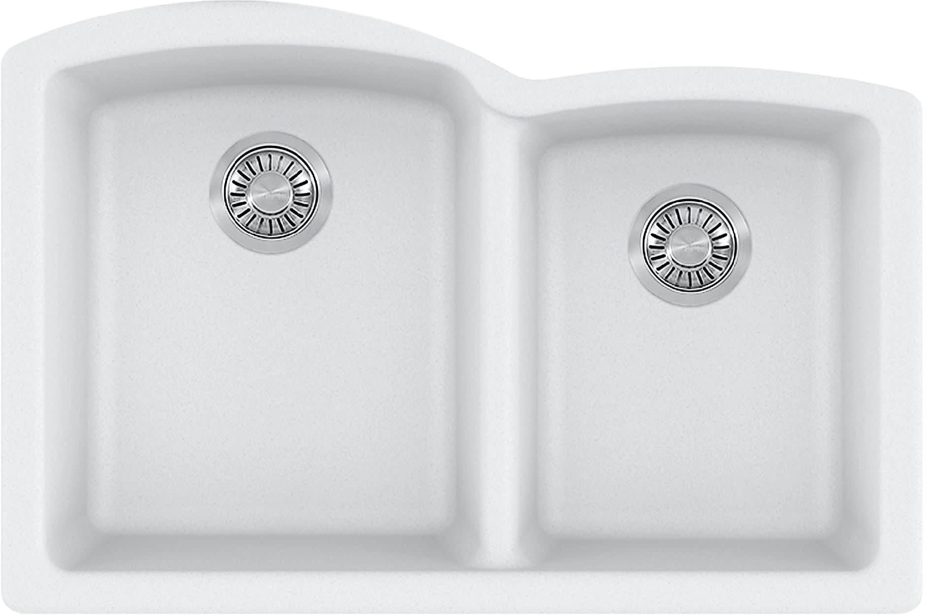 Franke Elg160 Ellipse 33" Undermount Double Basin Granite Kitchen Sink ...