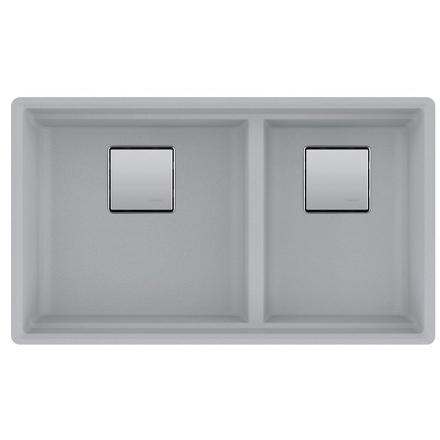 Franke Pkg160ld Peak 32" Undermount Double Basin Granite Kitchen Sink ...