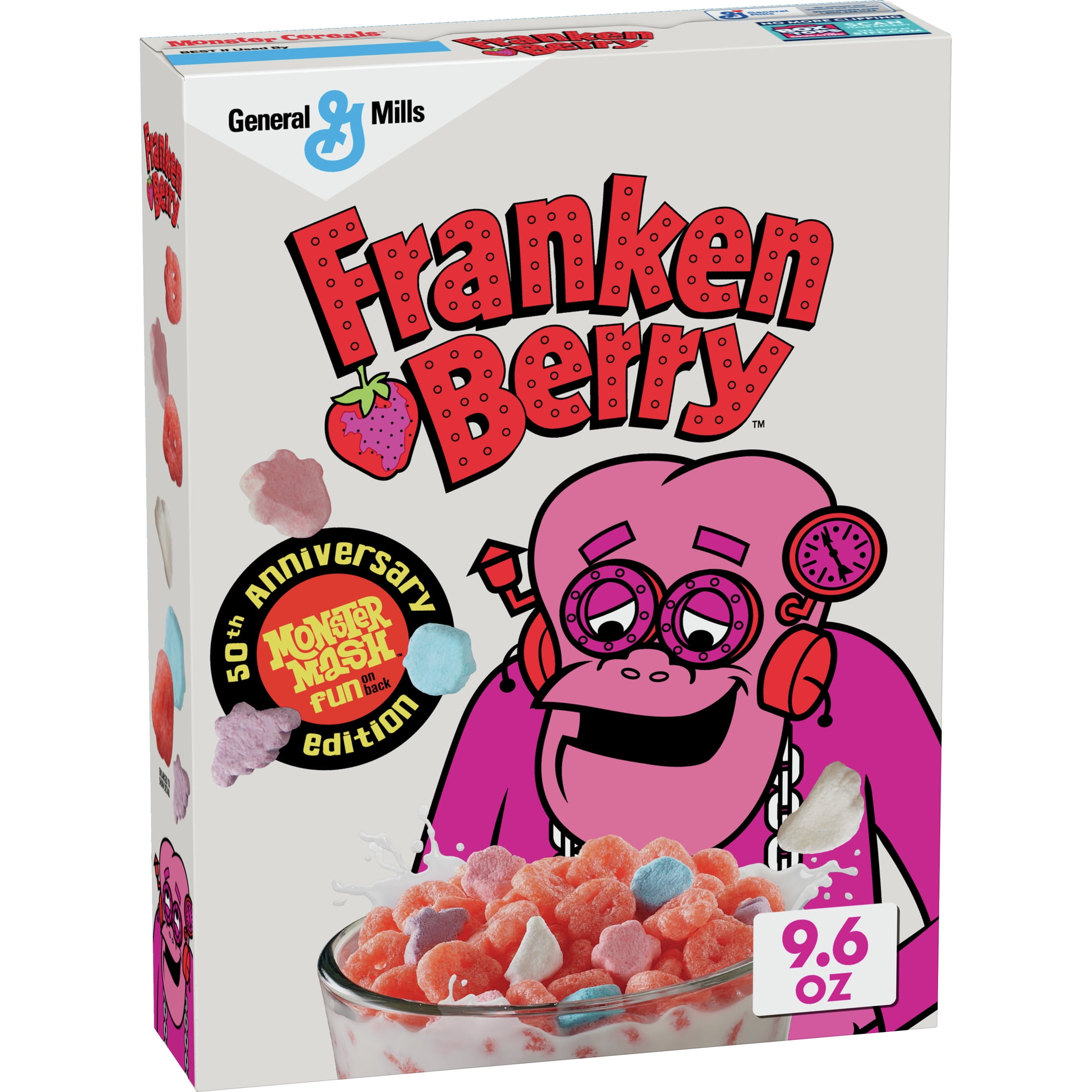 Franken Berry Cereal with Frightful Friends Marshmallows, Limited ...