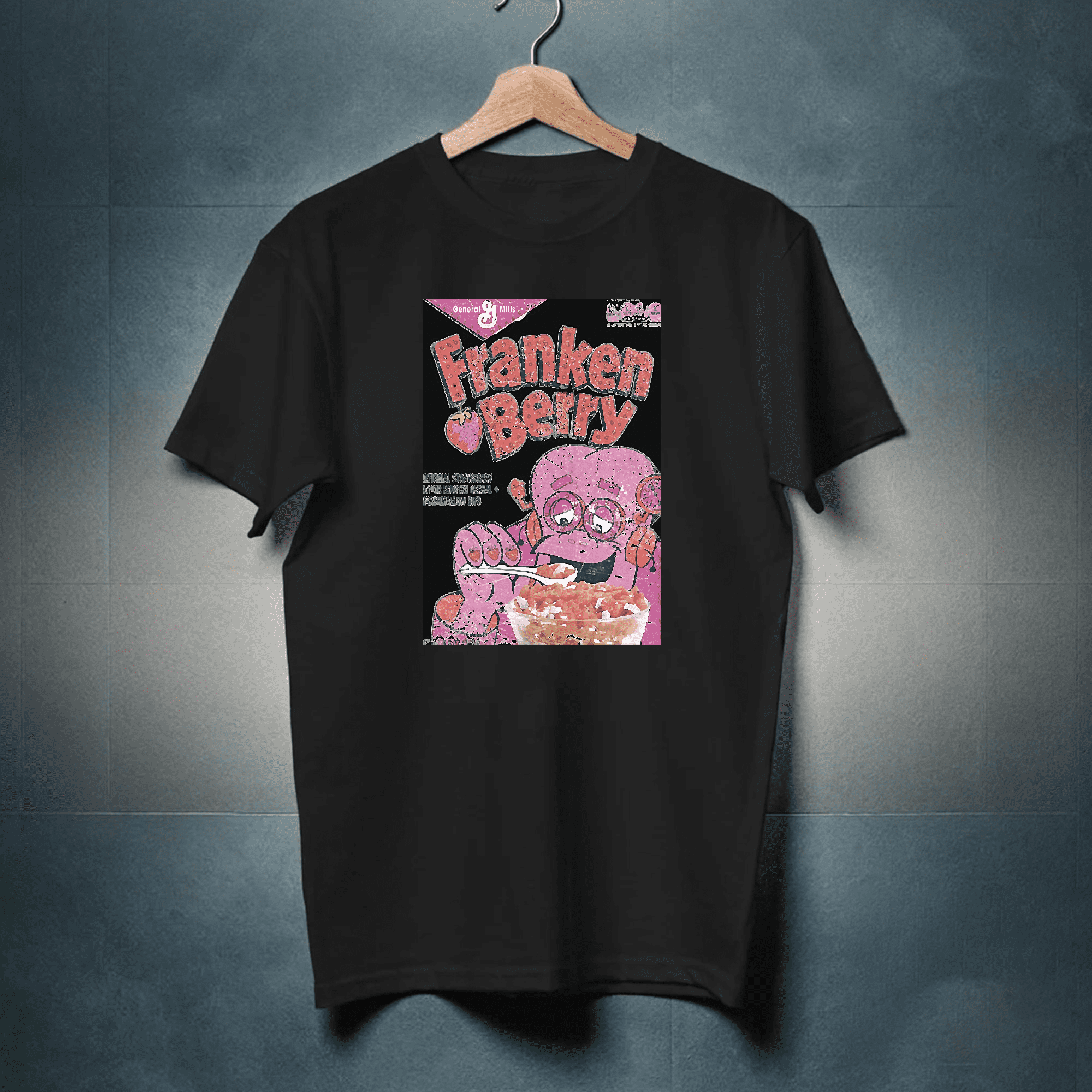 Franken Berry Distressed Vintage Shirt - Walmart.com