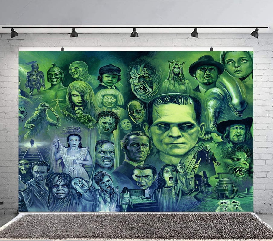 Frankenstein Backdrop Banner Party Supplies Poster Movie Theme ...