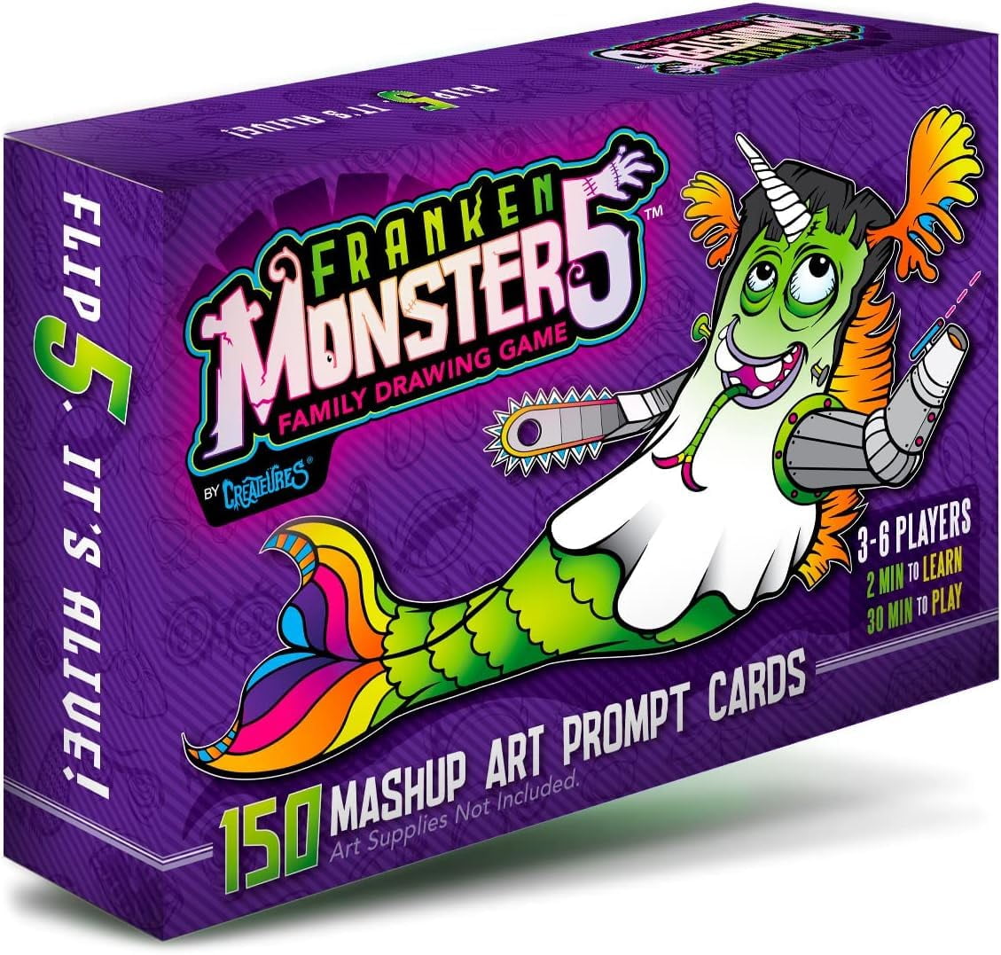 Frankenstein Monsters Drawing Game for Creative Family Fun! Art Prompts ...