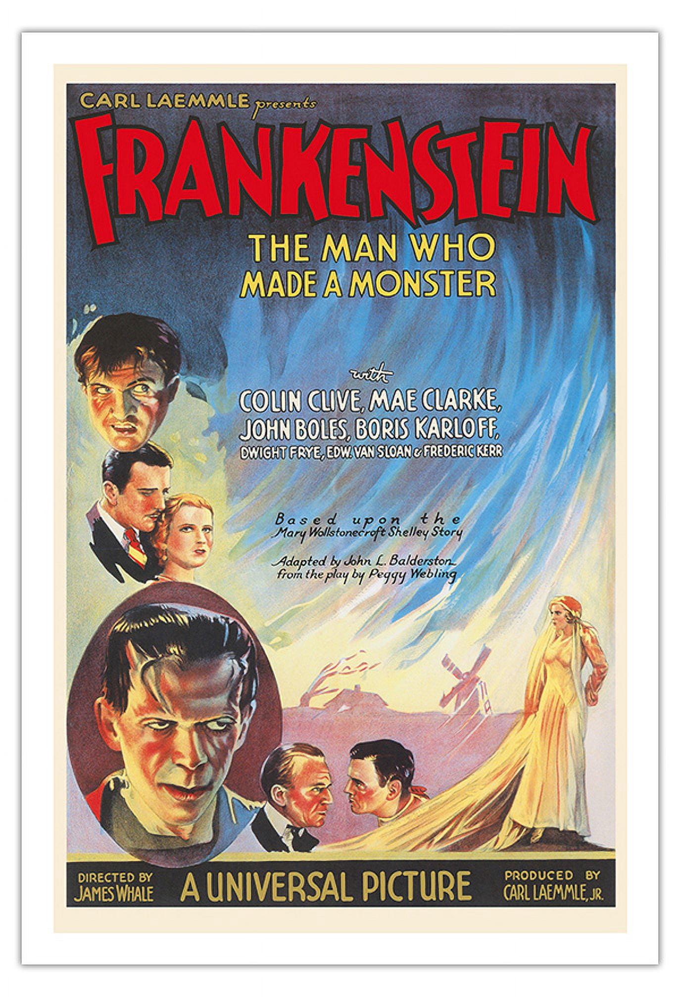Frankenstein - Starring Boris Karloff and Mae Clarke - Vintage Film ...