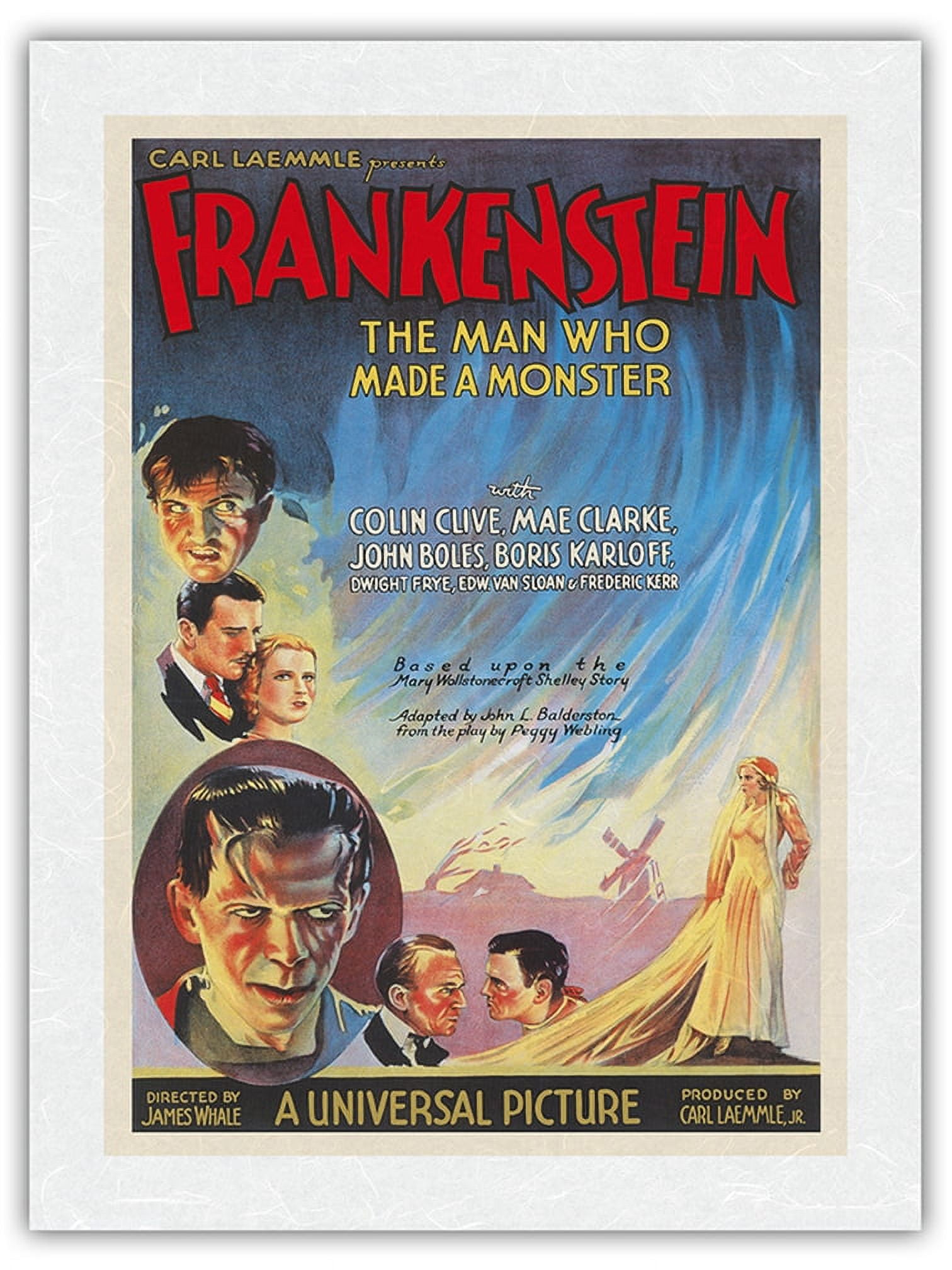 Frankenstein - Starring Boris Karloff and Mae Clarke - Vintage Film ...