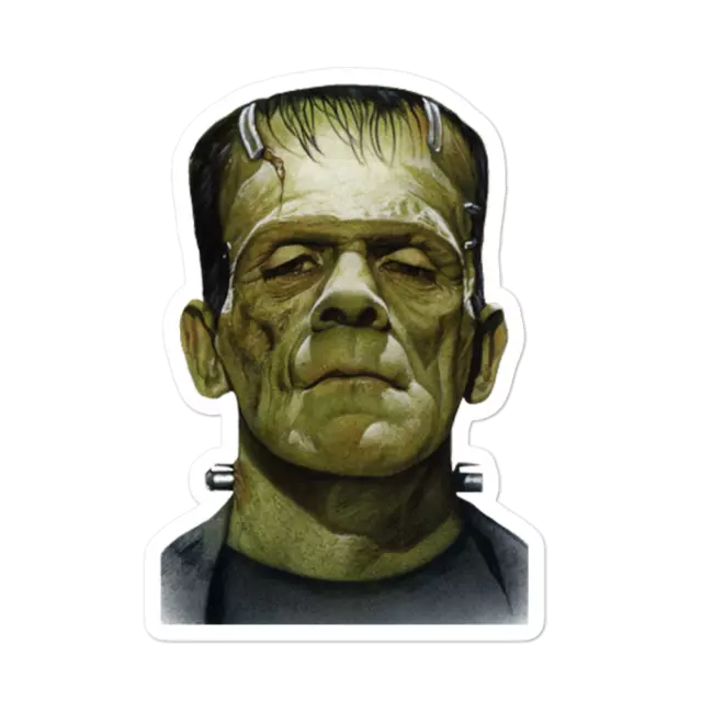 Frankenstein Sticker Halloween Spooky Scary Phone Decal Water Bottle ...