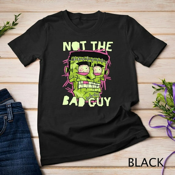 Frankensteins Monster Not The Bad Guy Funny Cartoon Classic Unisex T ...