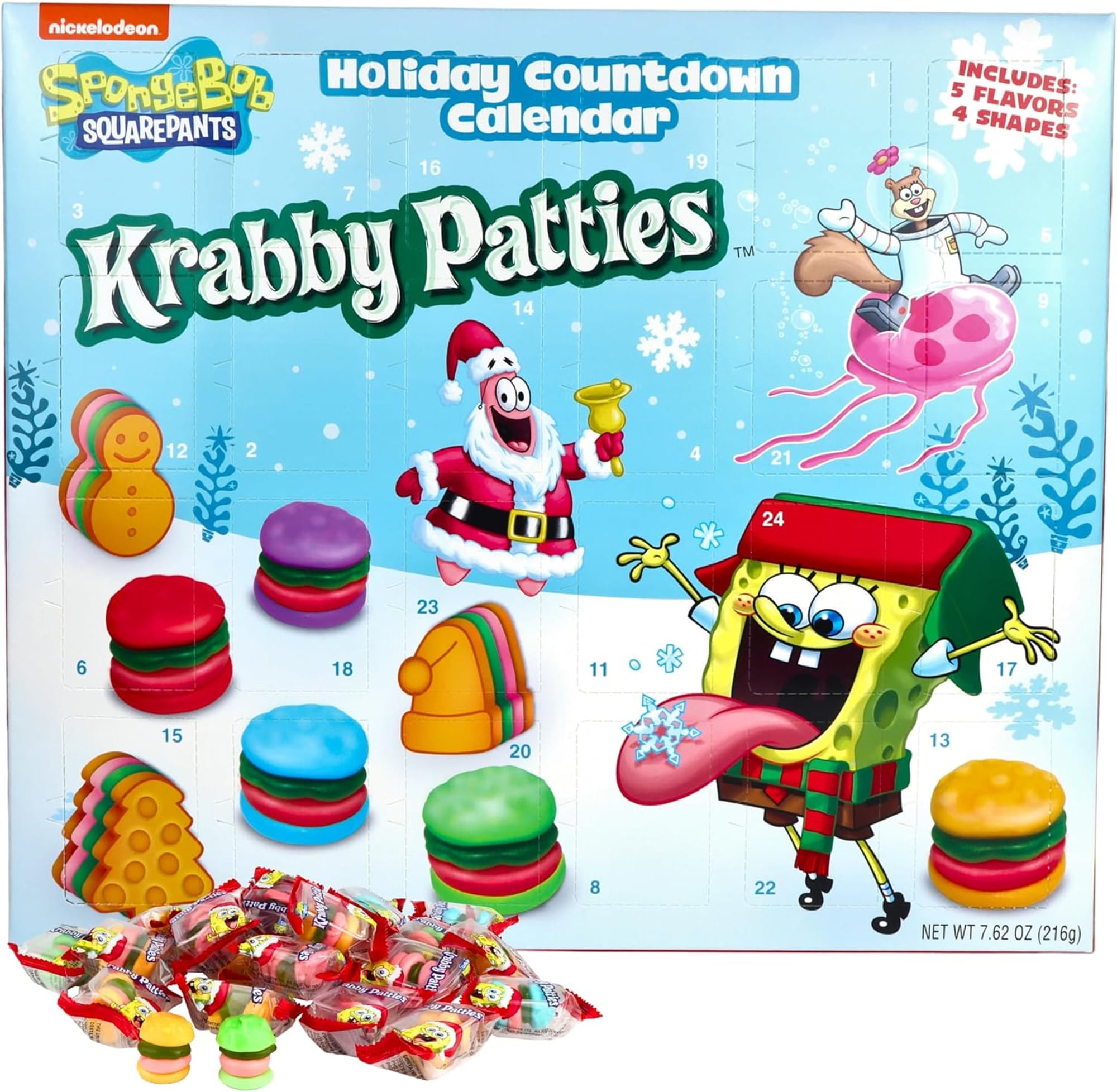 2023 Spongebob Squarepants XMAS Children's Advent Calendar, Christmas ...