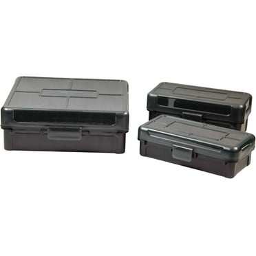 MTM Flip Top Ammo Box 22 Magnum, 17 HMR 100-Round Plastic Clear Red ...