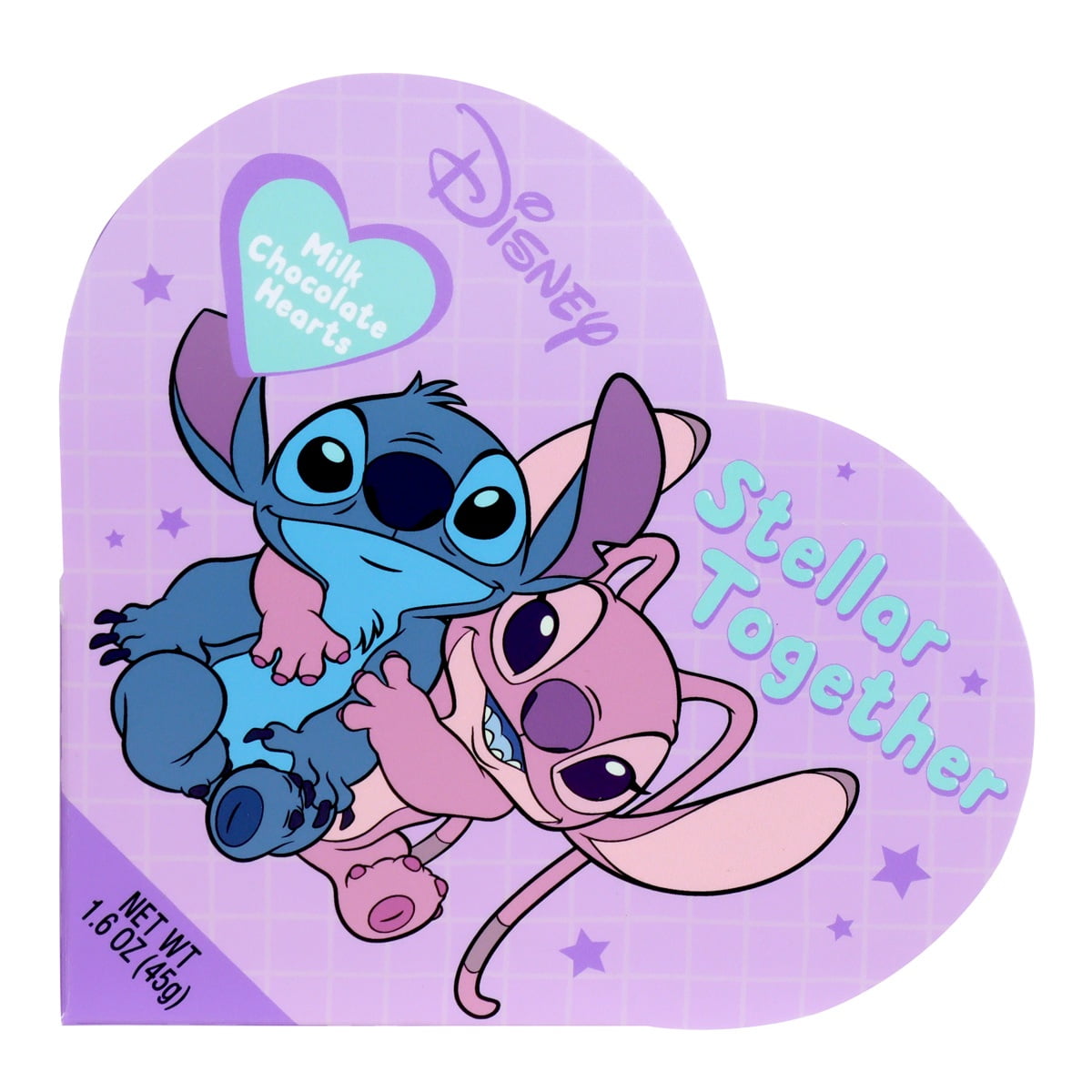 Frankford Disney Stitch Milk Chocolate Valentine's Heart Box 1.6oz ...