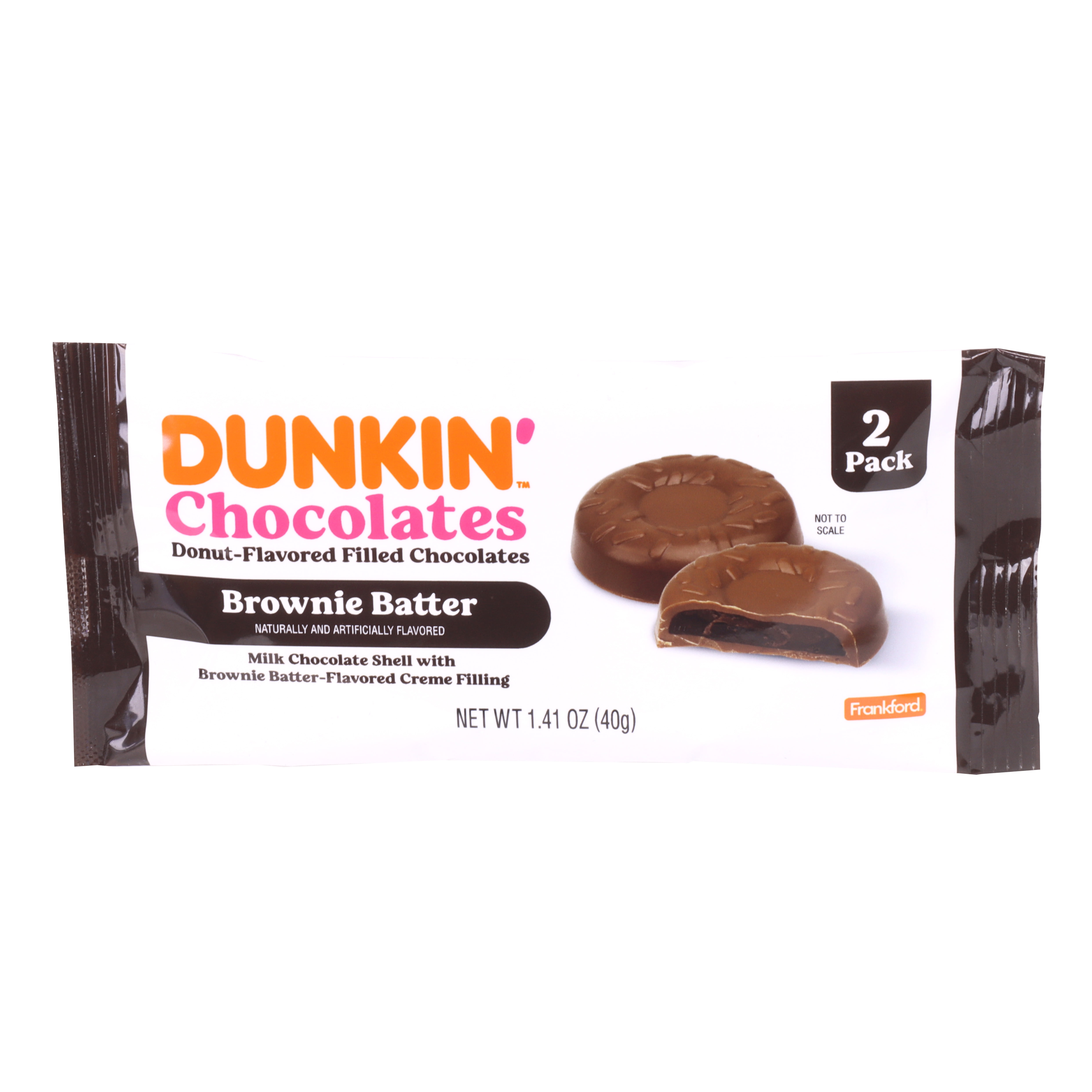 Frankford Dunkin Chocolates Brownie Batter Donut-Shaped Milk Chocolate ...