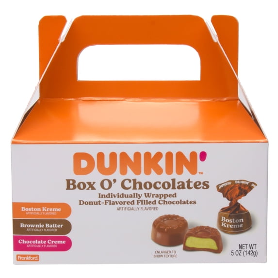 Frankford Dunkin' Munchkin Shaped Box O' Chocolates, Assorted Candy, 5 ...