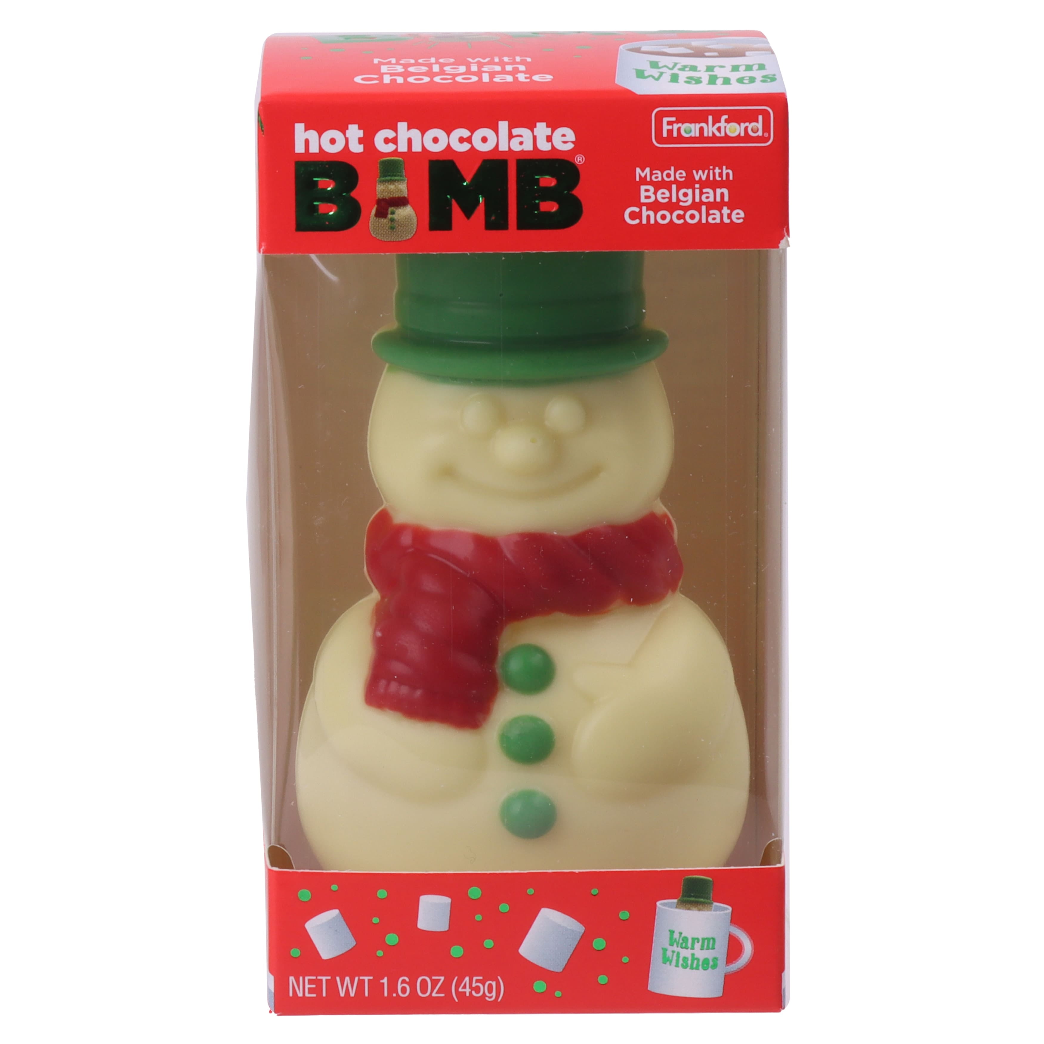 Frankford Holiday Original Hot Chocolate Bomb Snowman, 1.6oz - Walmart.com