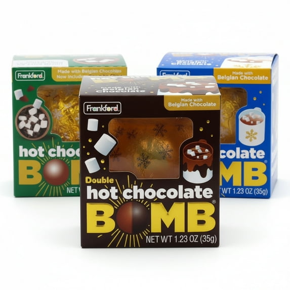 Frankford Hot Chocolate Bomb Variety Pack – Double Chocolate, Milk ...
