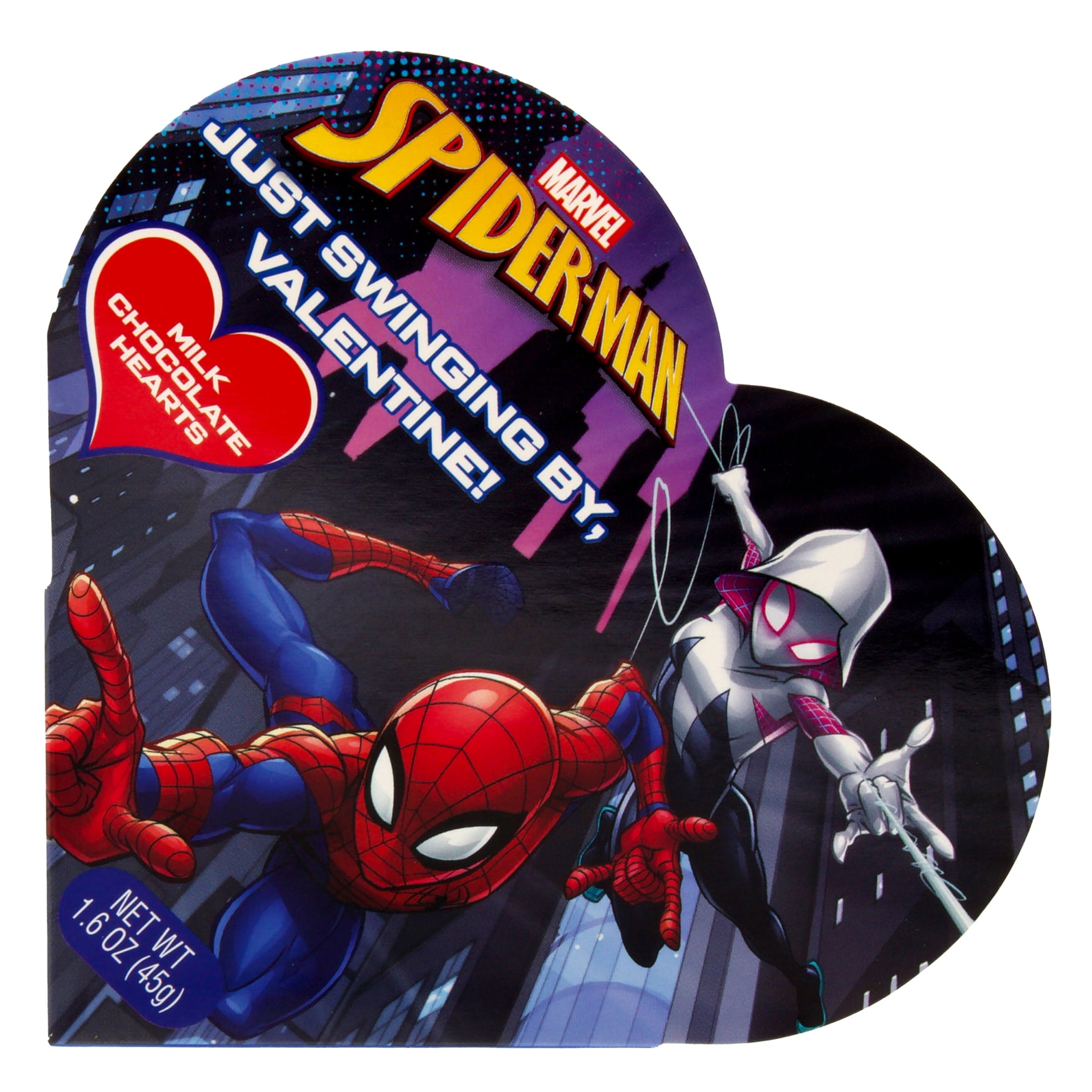 Frankford Marvel Spiderman Valentine's Day Milk Chocolate Mini Heart ...
