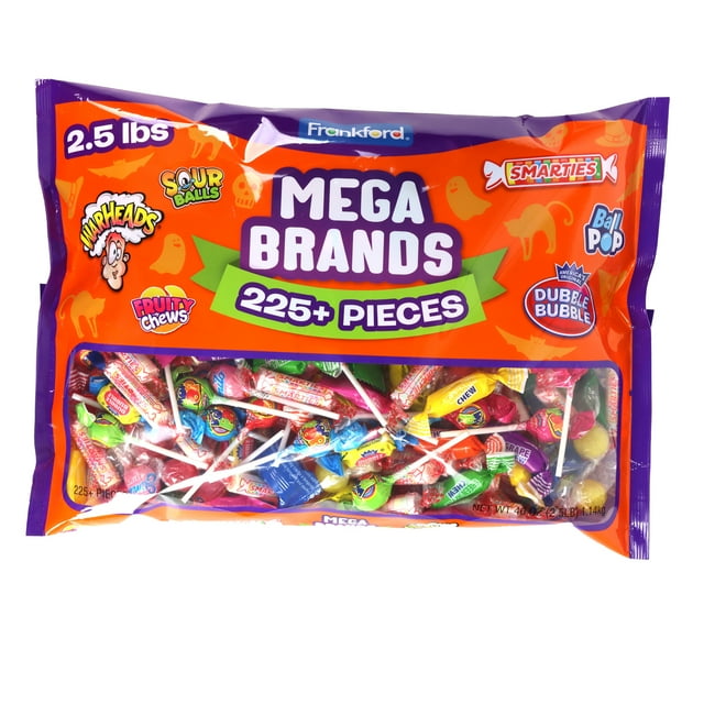 Frankford Mega Brands Halloween Mix Assorted Flavor Variety Candy 2.5 ...