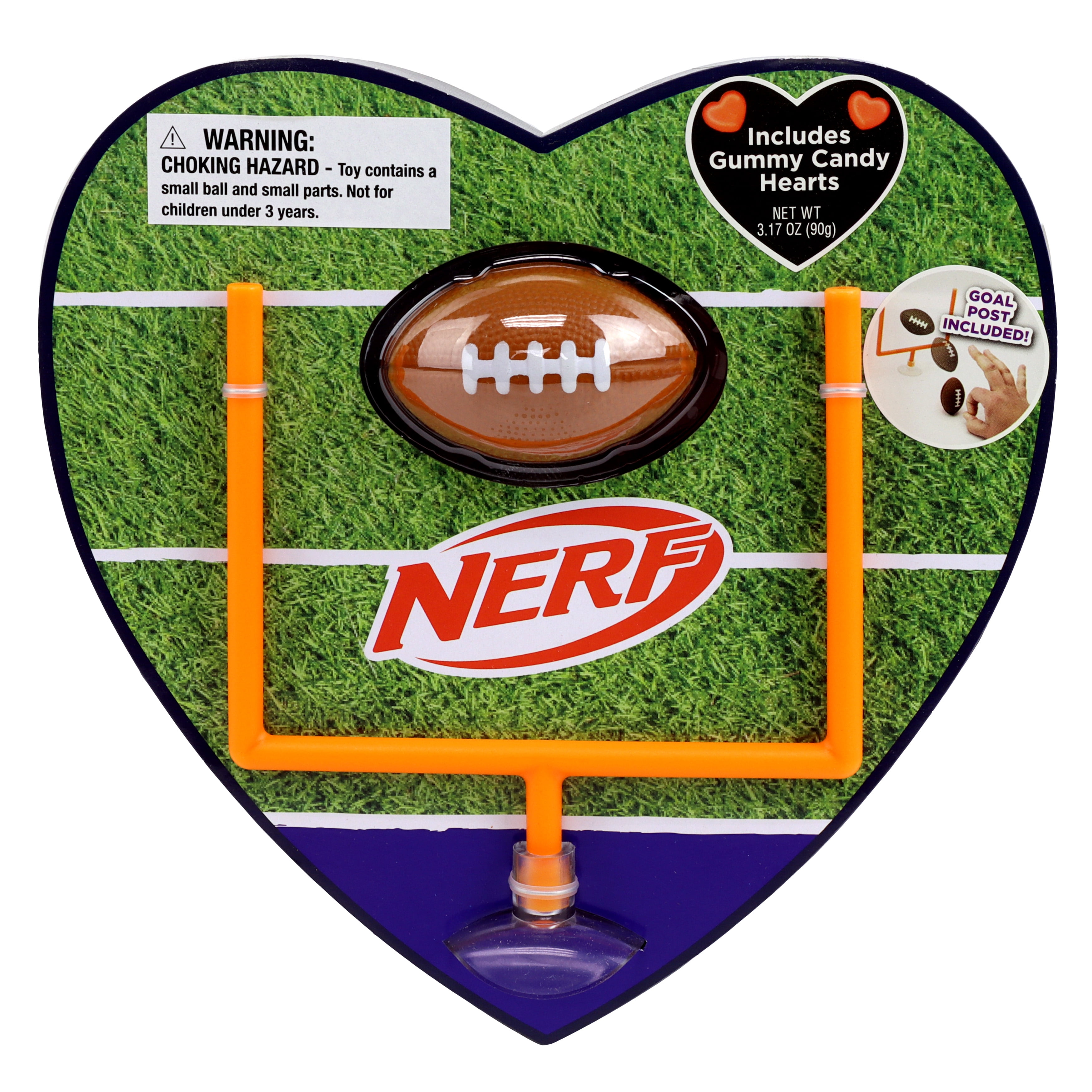 Frankford Nerf Valentine's Interactive Football Heart Box with Red ...