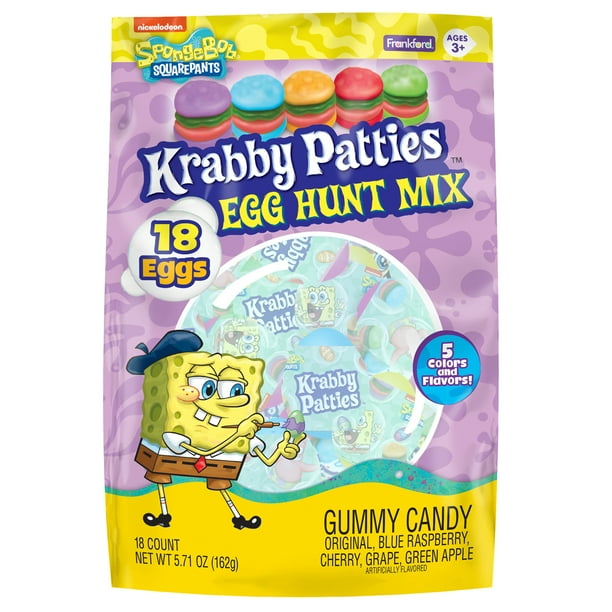 Frankford Nickelodeon SpongeBob Krabby Patties Easter Egg Hunt Mix 18 ...