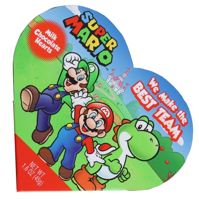 Frankford Nintendo Super Mario Valentine's Day Milk Chocolate Heart Box ...