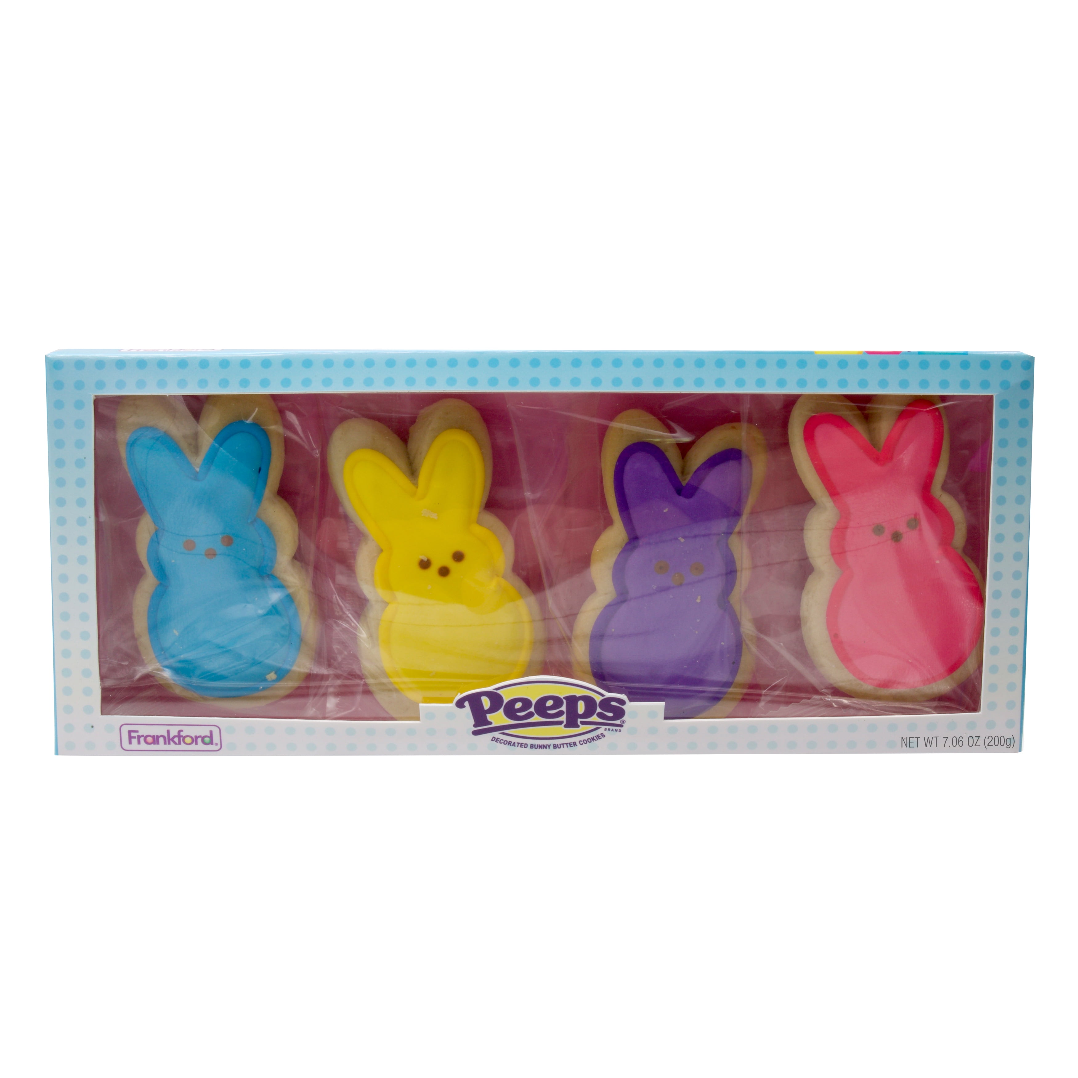 Frankford Peeps Easter Decorated Bunny Butter Cookies 7.06oz - Walmart.com
