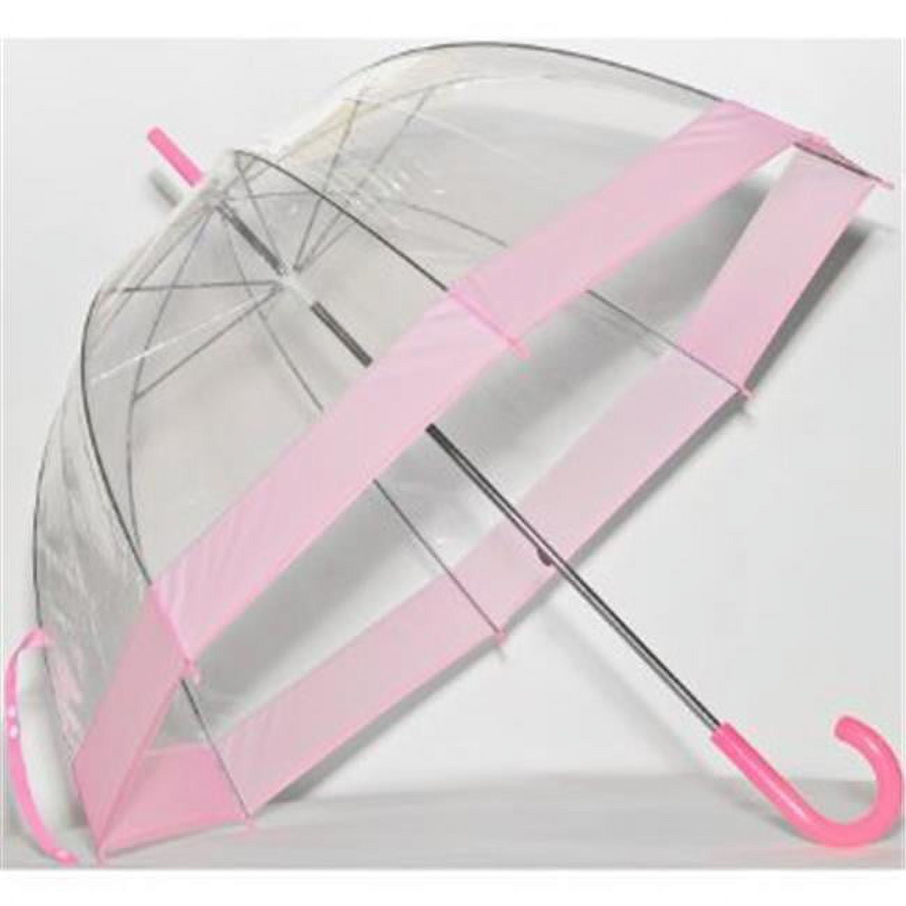 Frankford RB01-PK Clear Bubble Umbrella, Pink Trim - Walmart.com