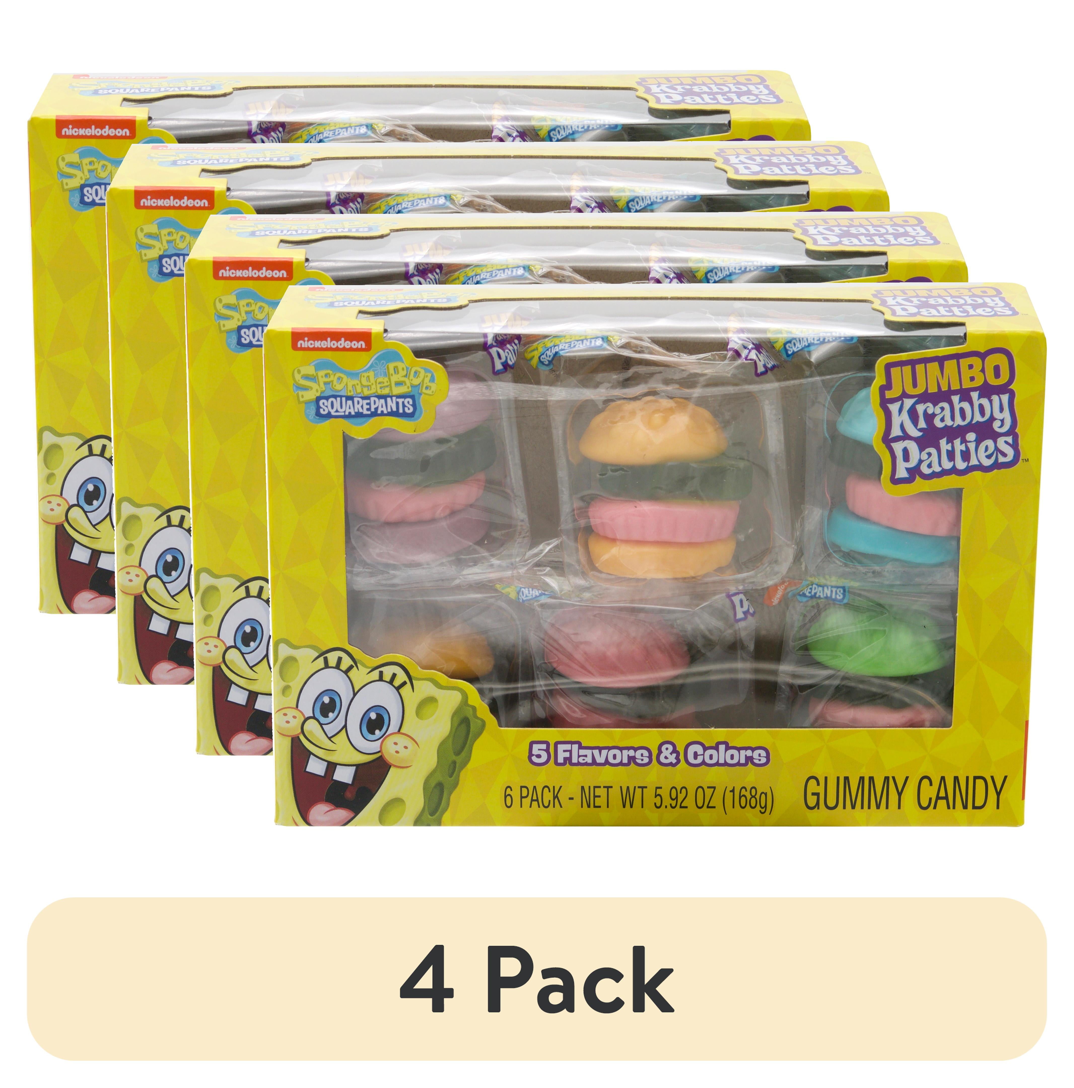 (4 pack) Frankford SpongeBob SquarePants Jumbo Krabby Patty Gummy Candy ...