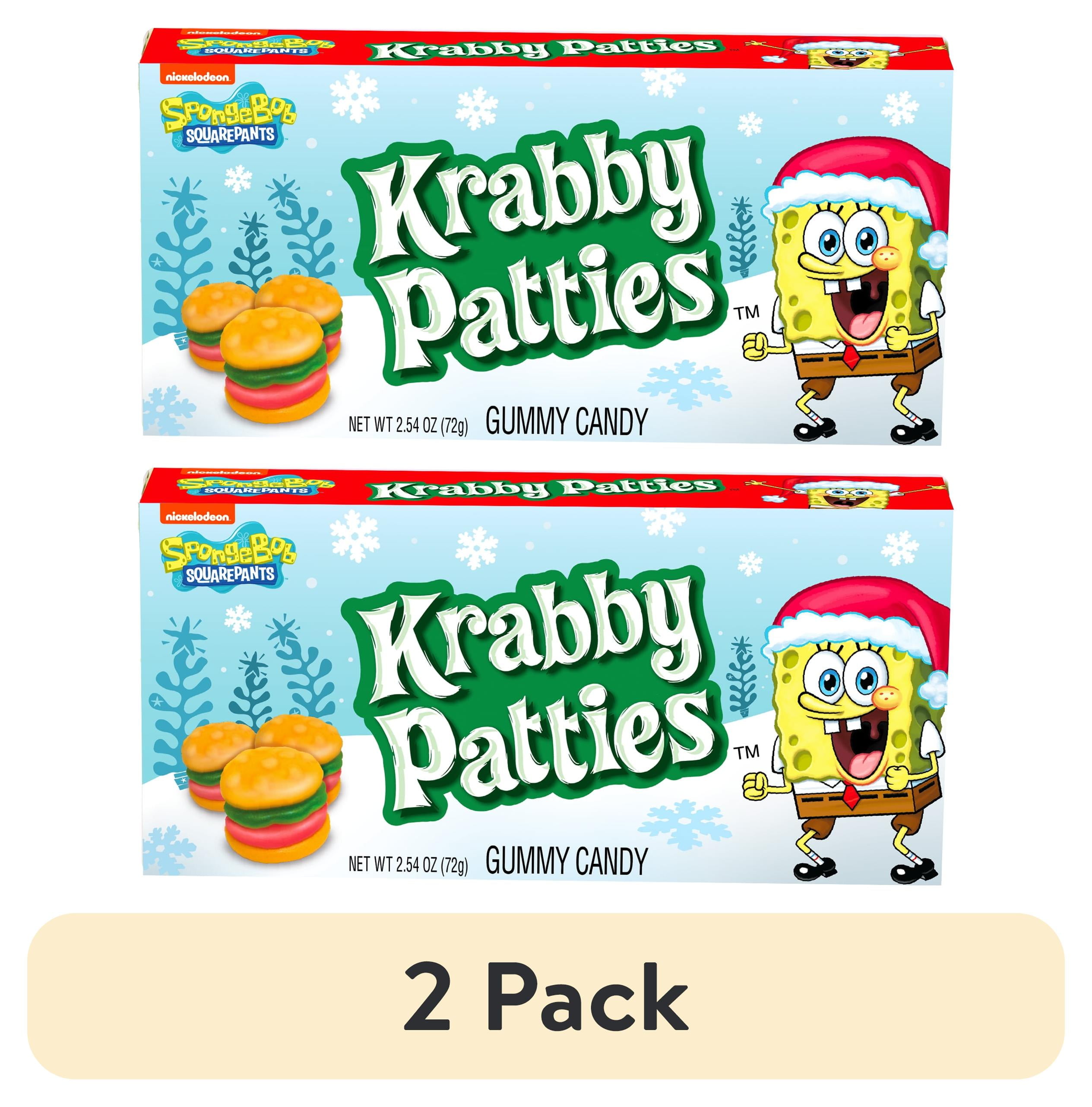 (2 pack) Frankford SpongeBob Gummy Candy Original Krabby Patty Theater ...