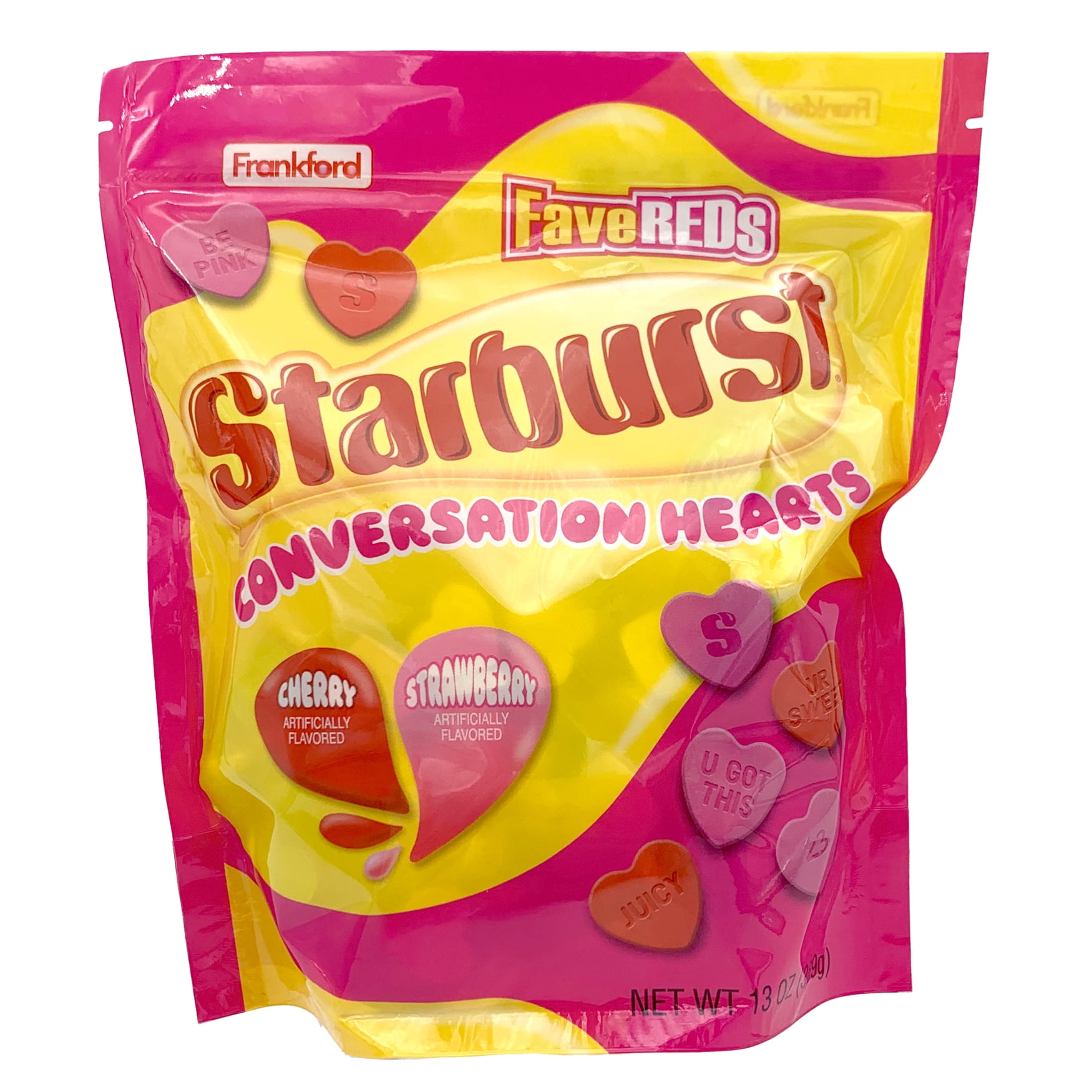 Frankford Starburst Conversation Candy Heart Valentine's Day Bag for ...