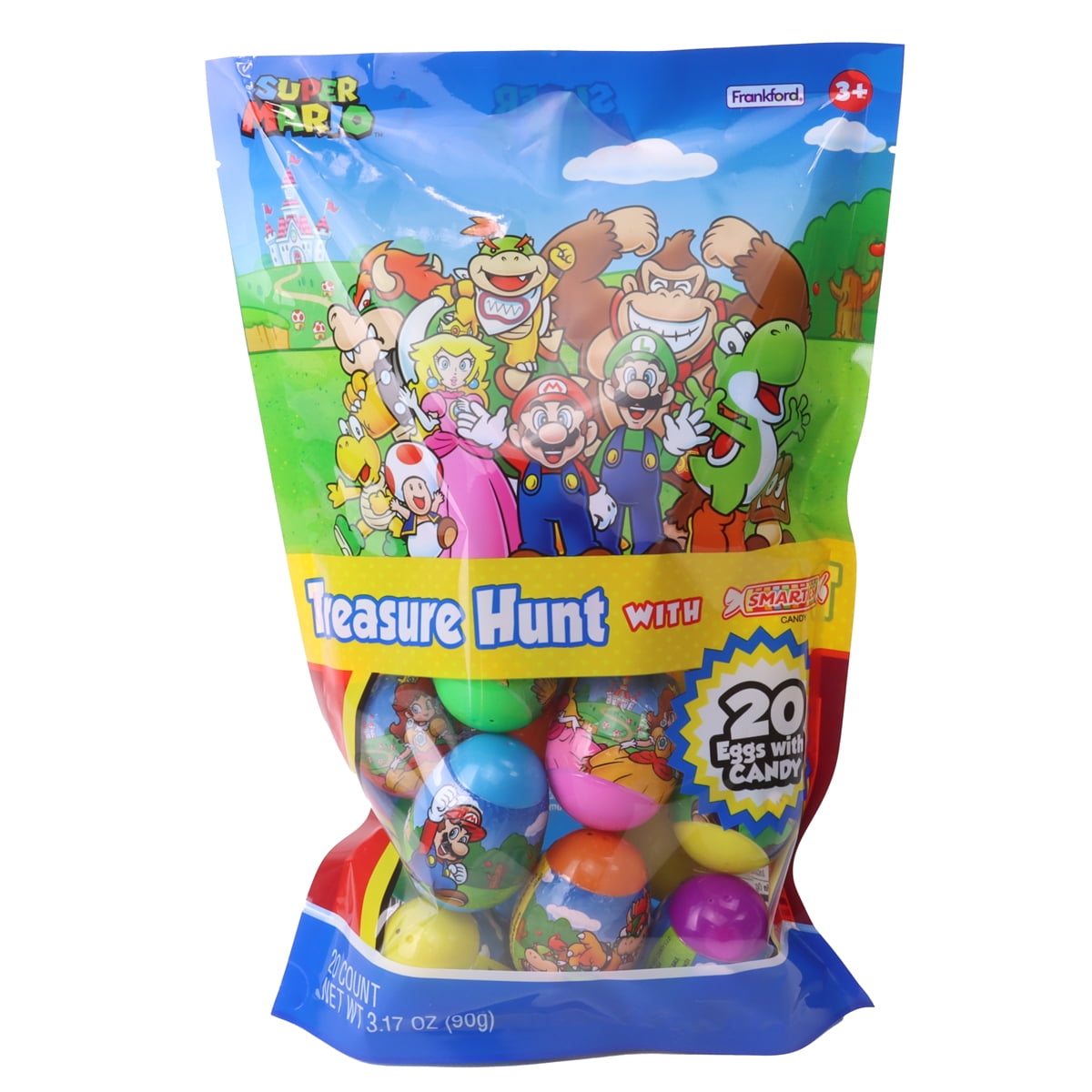 Frankford Super Mario Easter Treasure Hunt Eggs, 20 Count, 3.17oz with ...