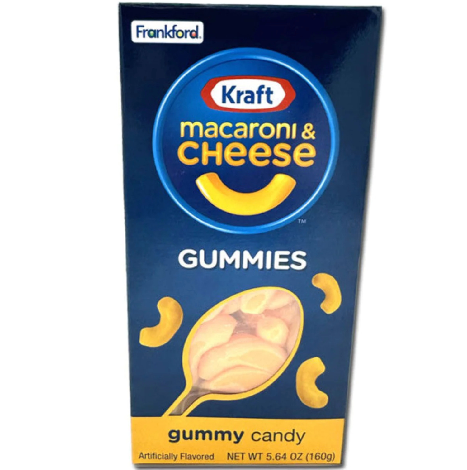 Frankford's Kraft Macaroni & Cheese Gummy Candy Theater Box, 5.64 ...