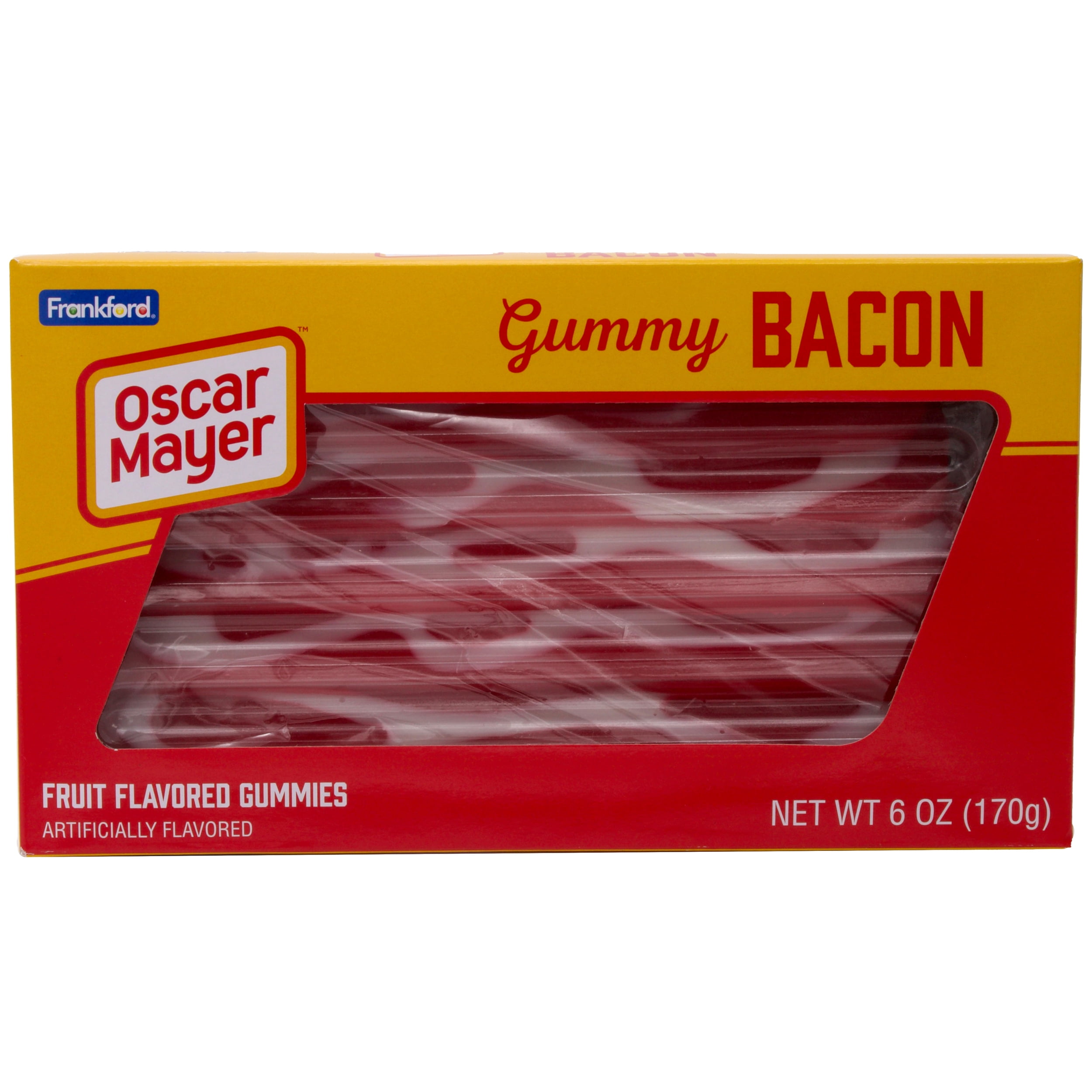 Frankford's Oscar Mayer Bacon Gummy Candy Snacks, 6 Ounces Box ...