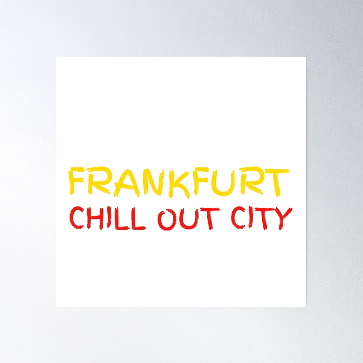 Frankfurt Design Poster Wall Art, Modern Wall Decor, 30x30 UNFRAMED ...