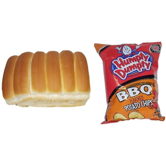 Frankfurter Hot Dog Rolls (12 count) and Humpty Dumpty BBQ Chips (1-7oz ...