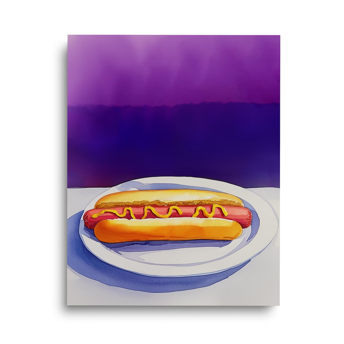 Frankfurter Print, Hot Dog Kitchen Wall Art, German Food Poster, Quirky ...