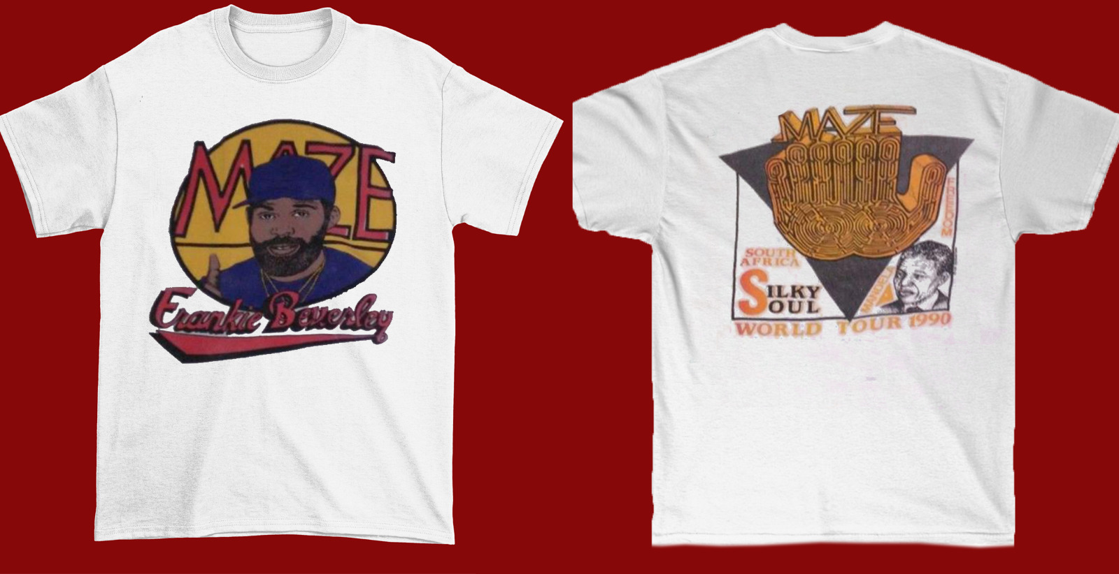 Frankie Beverly And Maze South World Tour 1990 Two-Sided Shirt ...