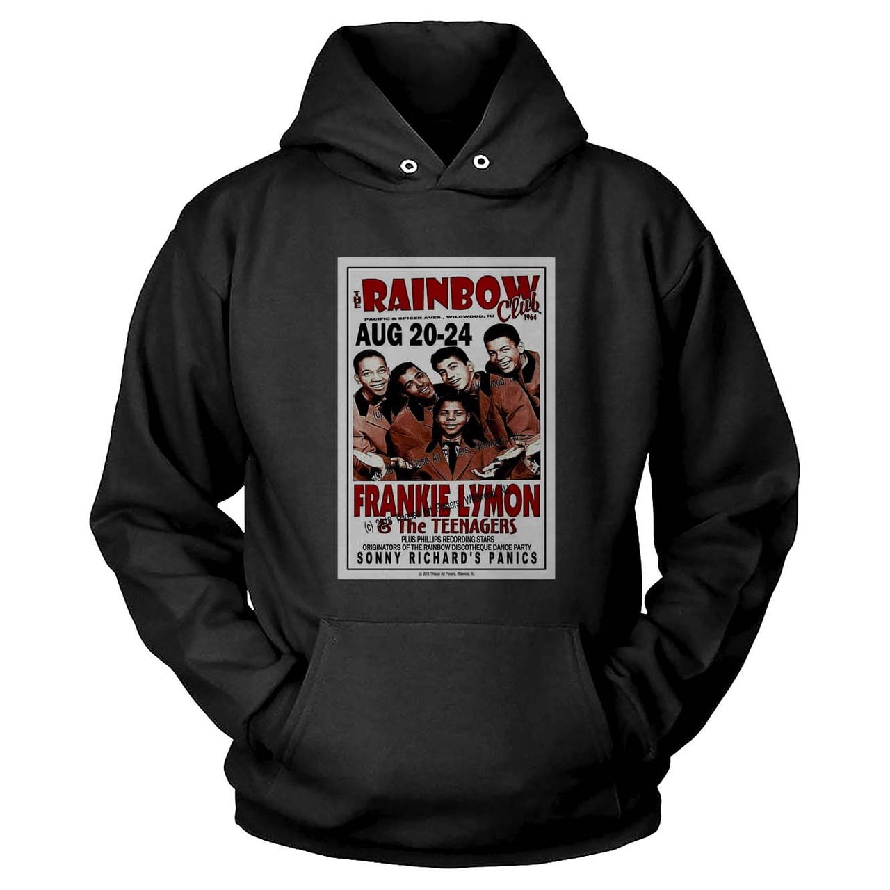 Frankie Lymon 1964 Gig Rainbow Club Wildwood NJ Hoodie - Vintage ...