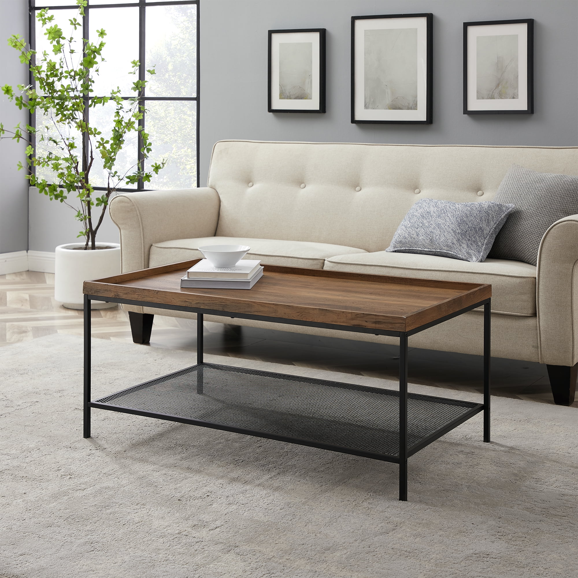 Frankie Tray Top Rustic Oak Coffee Table by River Street Designs ...