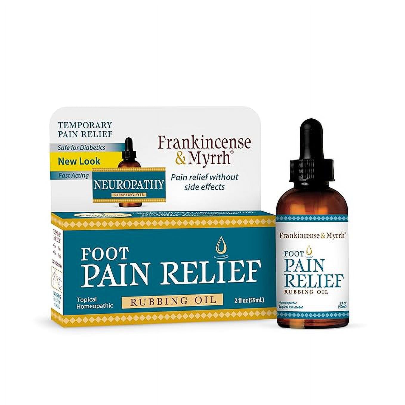 Frankincense & Myrrh Foot Pain Relief Rubbing Oil, Neuropathy Nerve ...