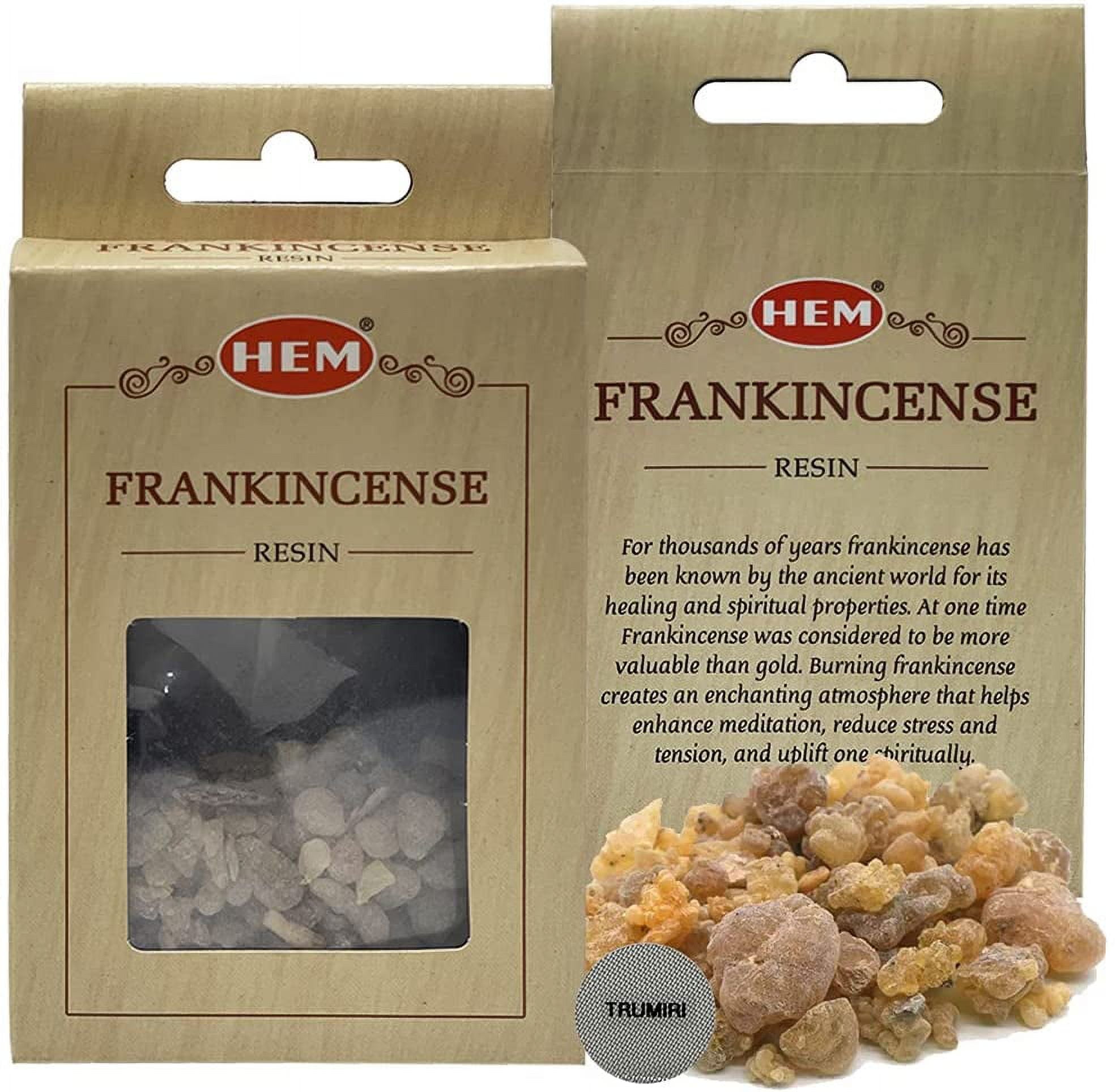 Trumiri Frankincense Resin Incense, Aromatic Tree Sap Crystals, Steel ...
