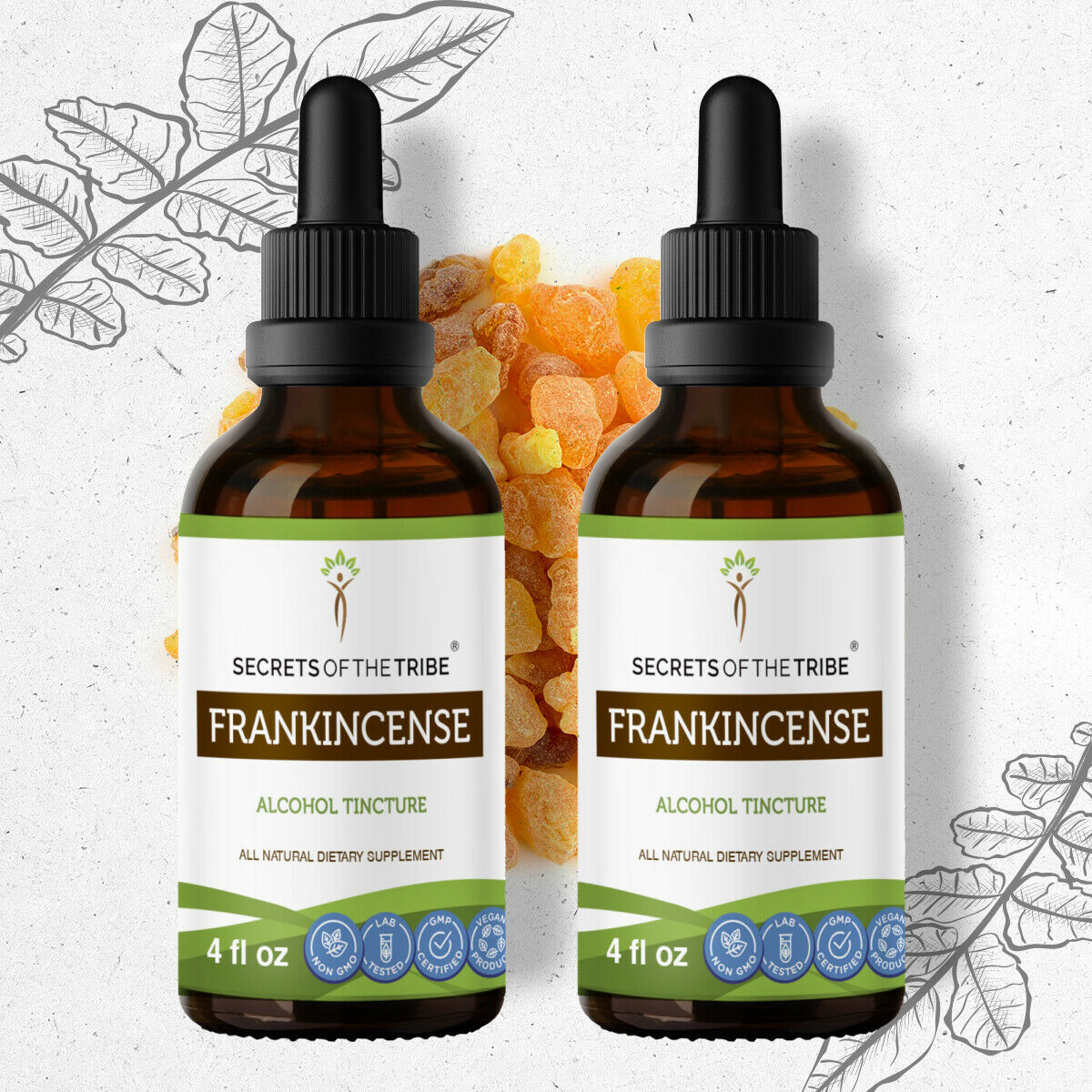 Frankincense Tincture Alcohol Extract, Organic Frankincense Boswellia ...