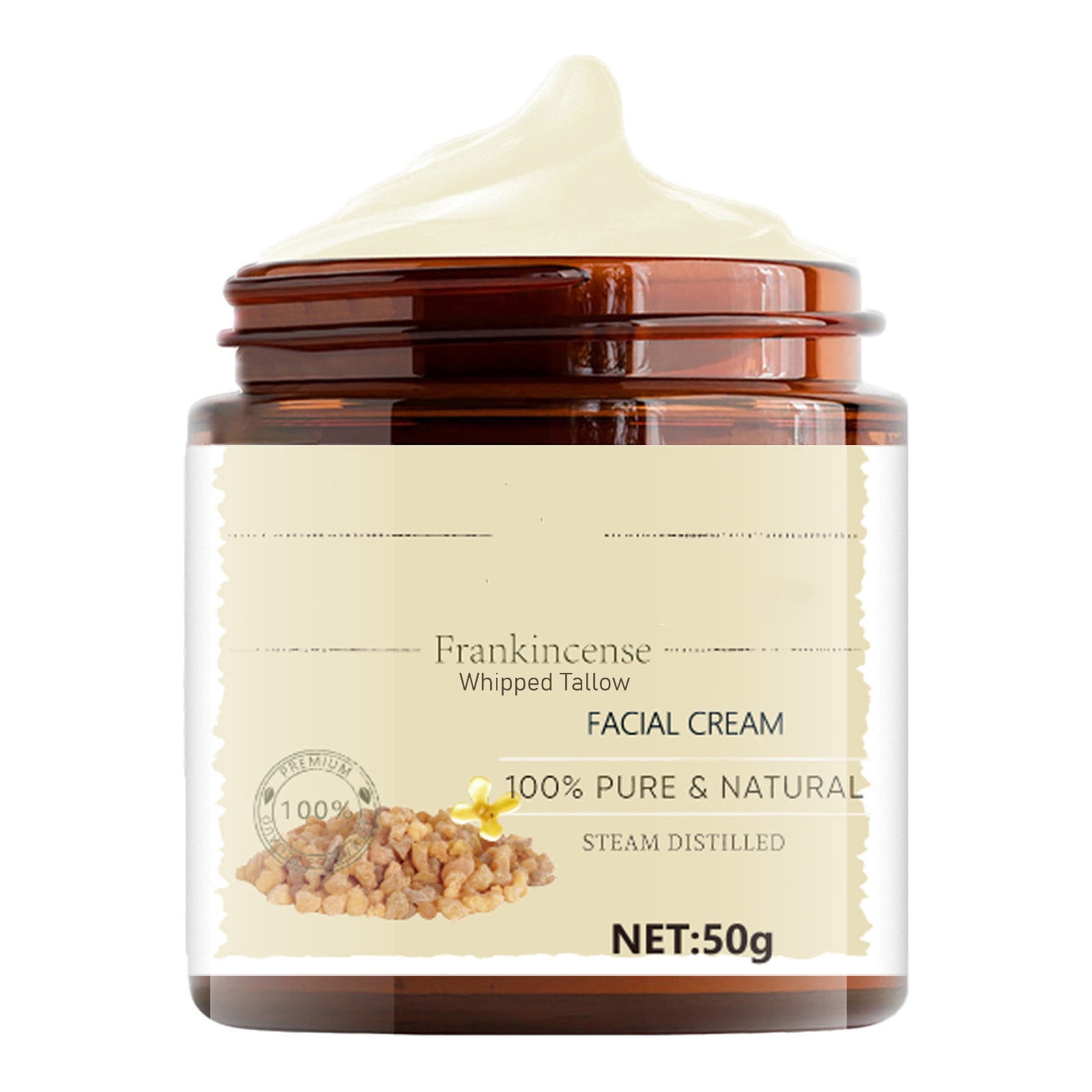 Frankincense Whipped Tallow Facial Cream 50g - 100% Pure & Natural Steam Distilled - Walmart.com