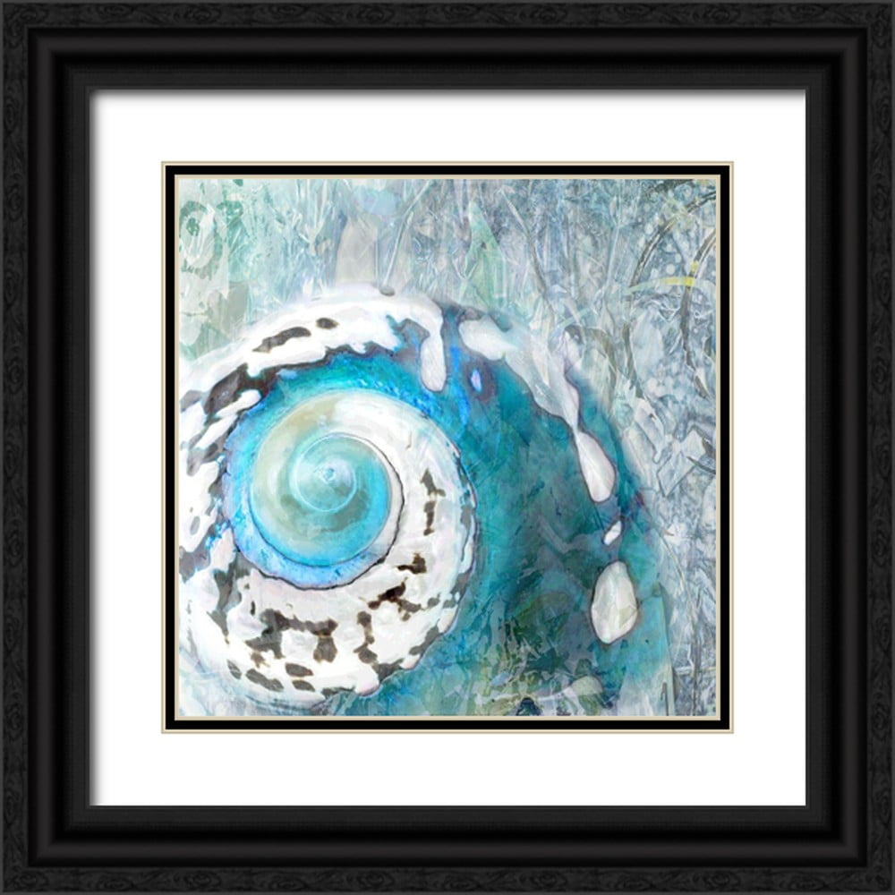 Franklin 12x12 Black Ornate Wood Framed with Double Matting Museum Art ...