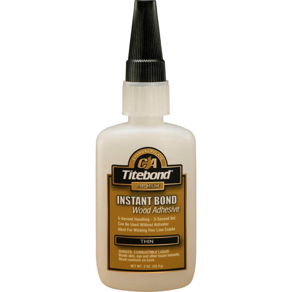 Titebond 2 Oz. Instant Bond Thin Viscosity CA Wood Glue 6201 - Walmart.com