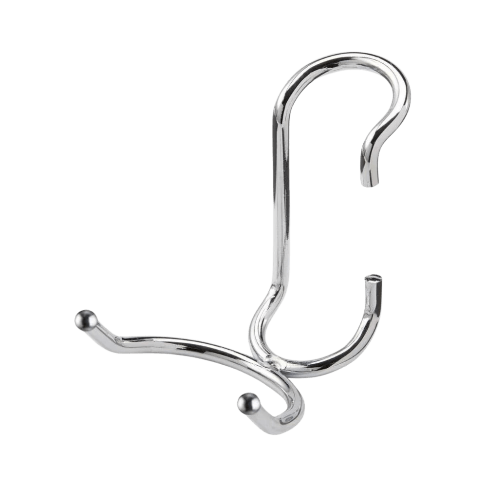 Multi-Use C-Hook Shelf Pole Hooks – 5 Pack – Chrome Hooks for Metal ...