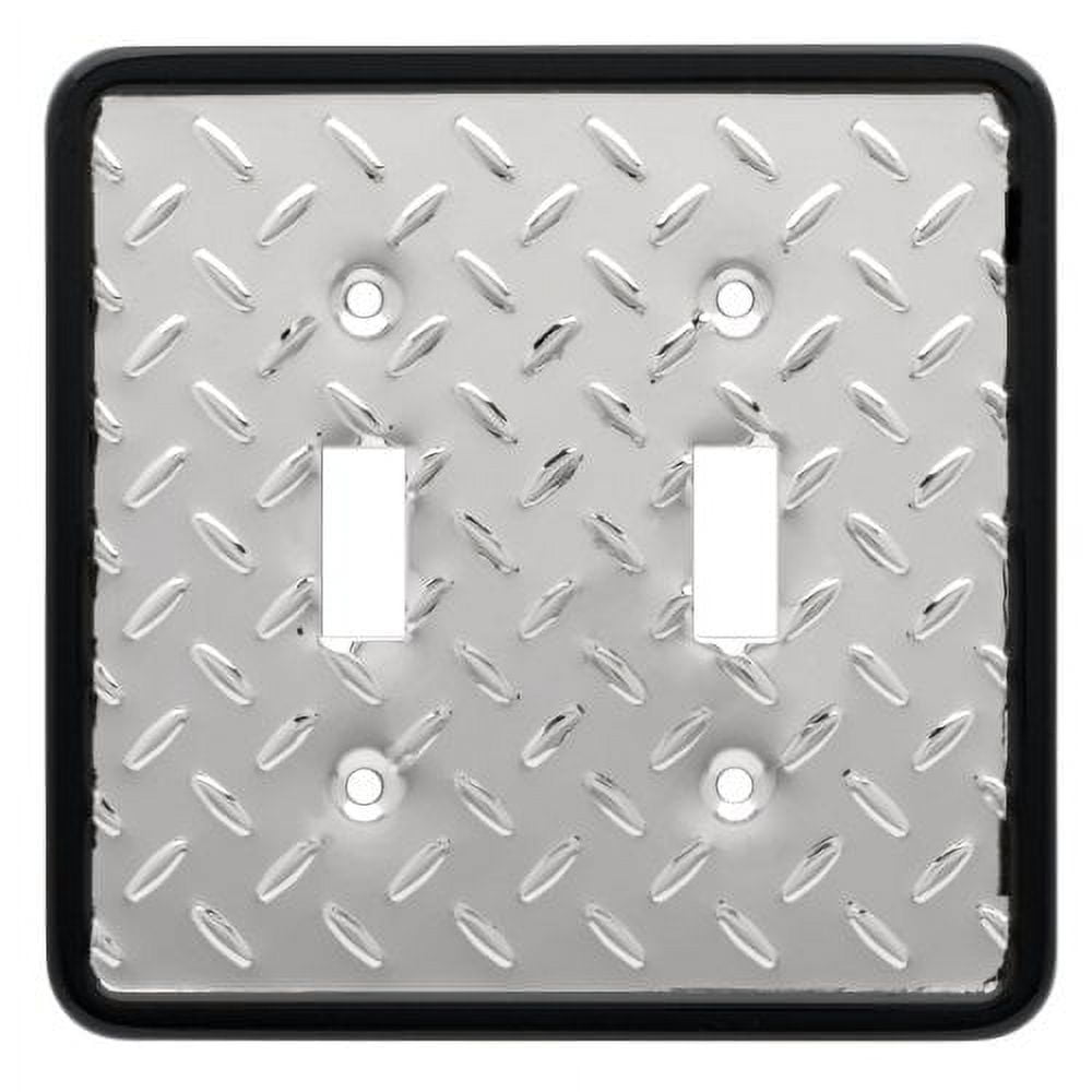 Franklin Brass 135861 Diamond Plate Double Toggle Switch Wall Plate ...