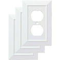 Franklin Brass Classic Architecture Single Duplex Wall Plate in Pure ...