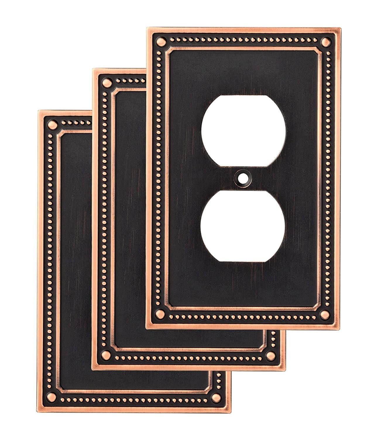Franklin Brass W35059V-VBC-C Classic Beaded Single Duplex Wall Switch ...