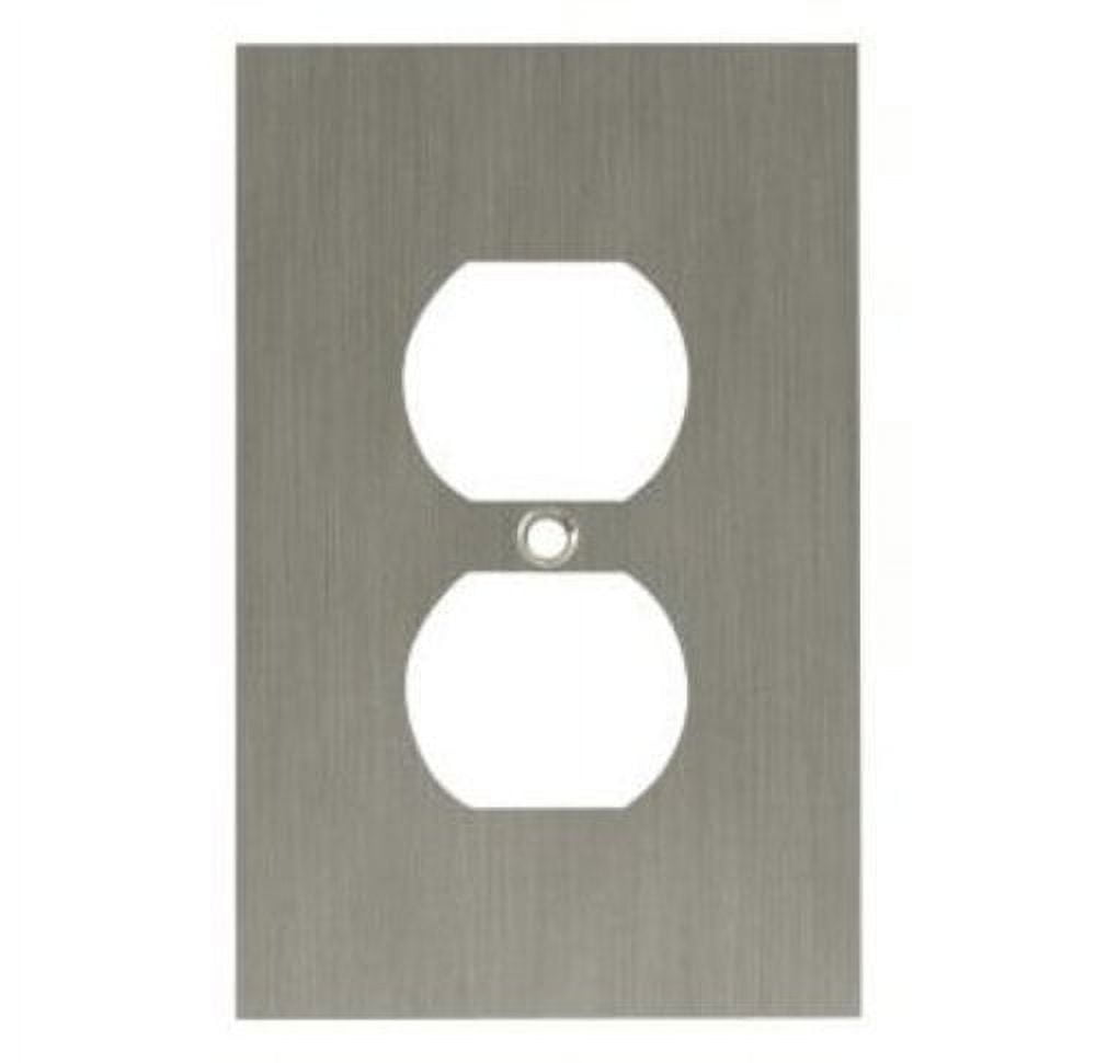 Franklin Brass Concave Single Duplex Wall Plate in Satin Nickel ...